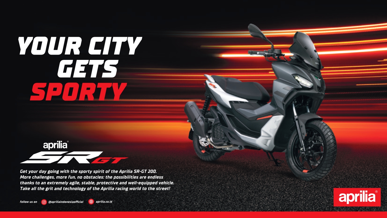 APRILIA SR-GT 200 - Store Vespa Piaggio Bogor